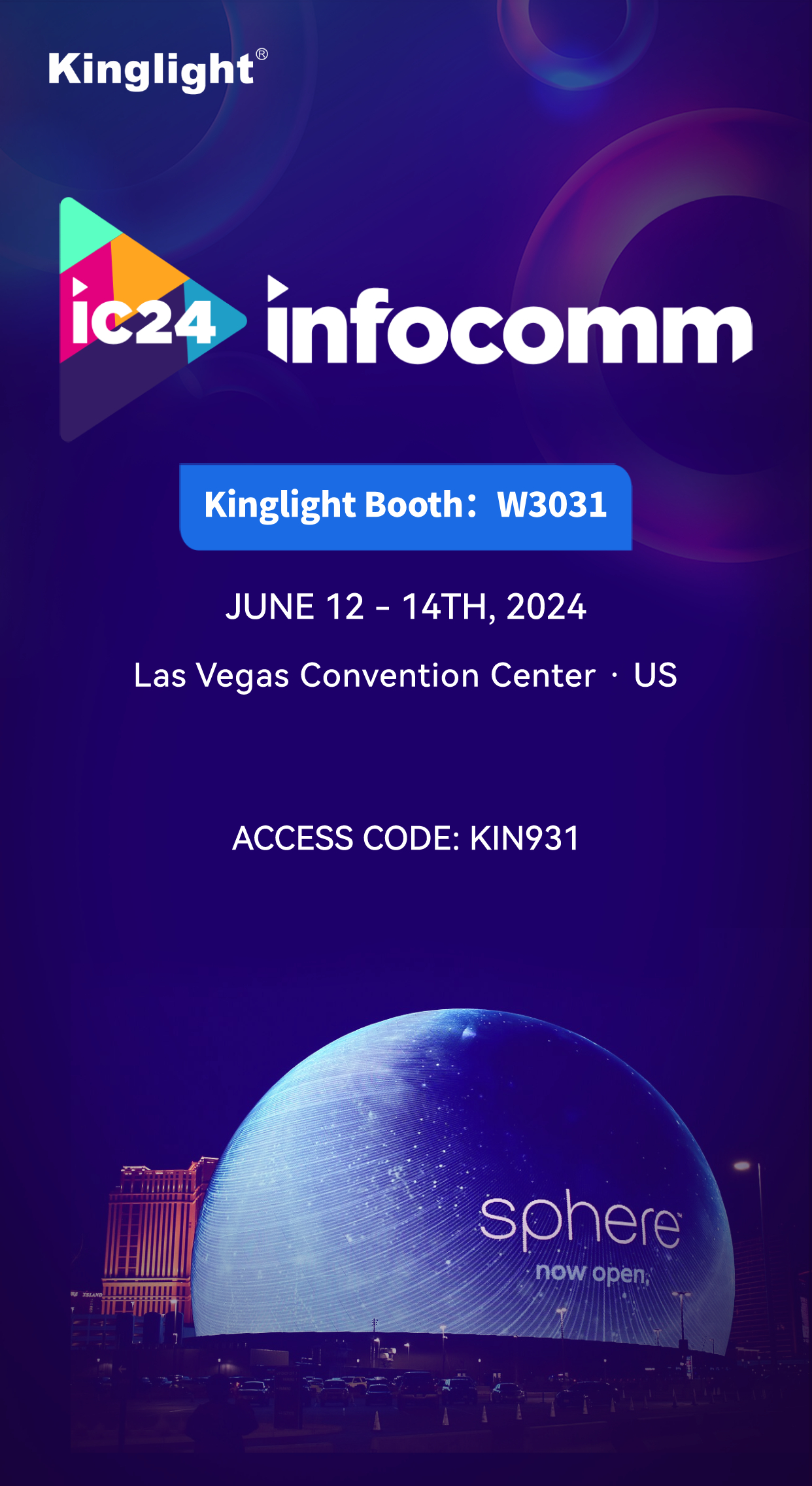 Kinglight Will Attend InfoComm 2024 - Kinglight - Optoelectronic ...