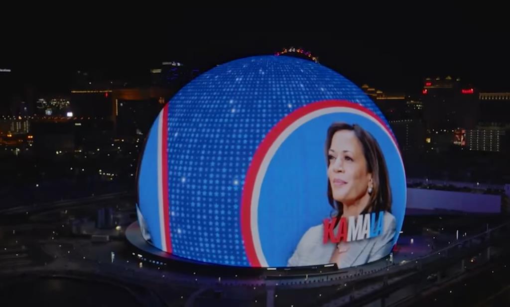 MSG Sphere Launched The First Political Ad for Harris Campaign ...